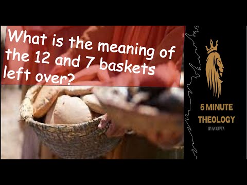 What is the meaning of the 12 and 7 baskets left over?