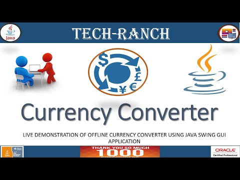 Live Demonstration of Currency Converter in Java Swing GUI API | Practice Projects | @TechRanch