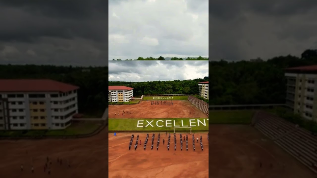drone footage of Excellent Moodbidri #aim #nitiaayog #science