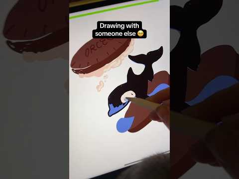 Best app for drawing on iPad with someone else #art #artchallenge #artworkout #games