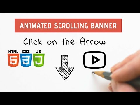 Animated Scrolling Banner | Animated Banner Scroll on Arrow Click | HTML, CSS and JQuery