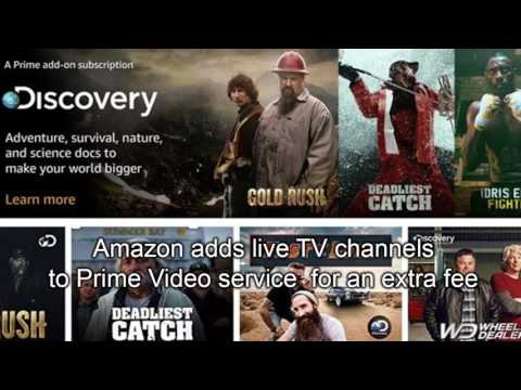 Amazon adds live TV channels to Prime Video service for an