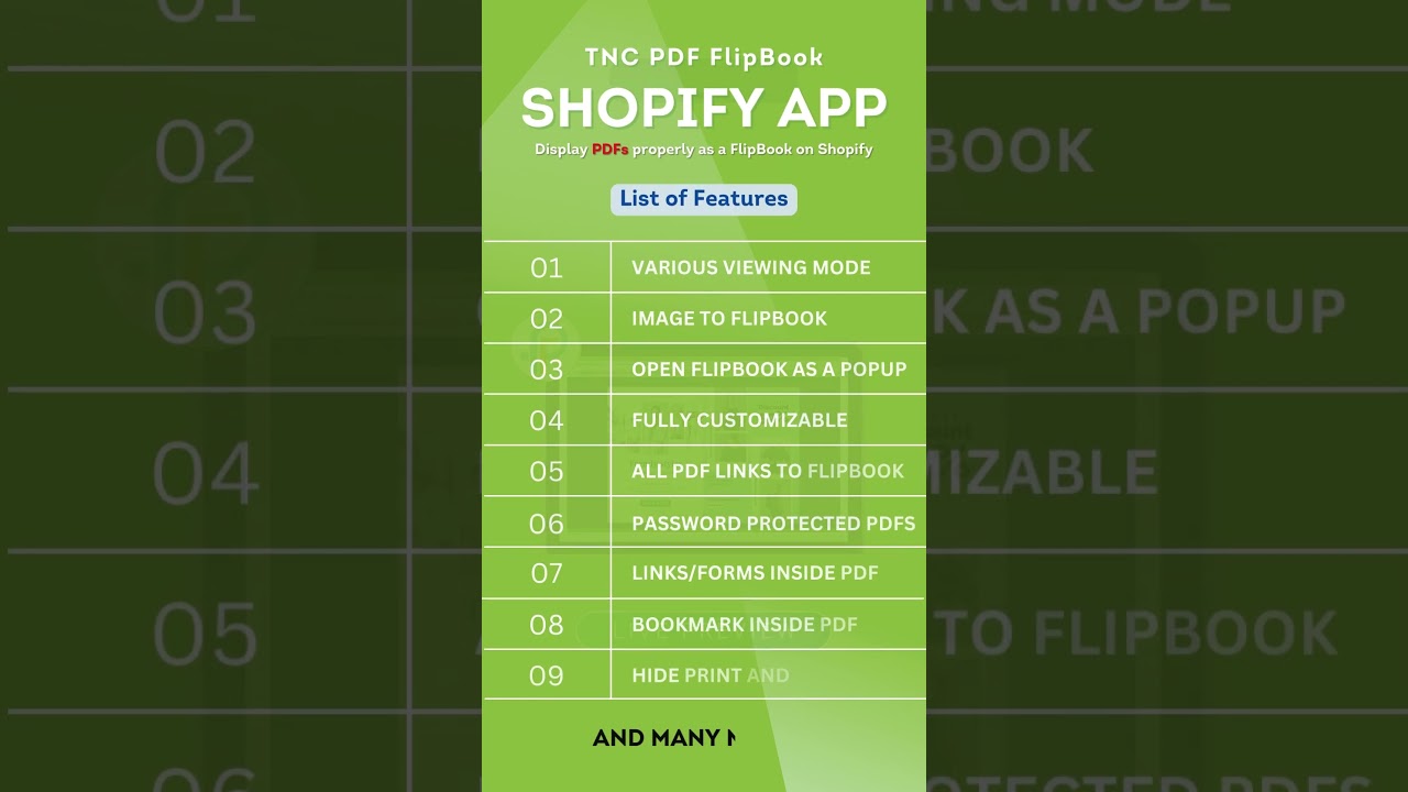 TNC PDF FlipBook Shopify App