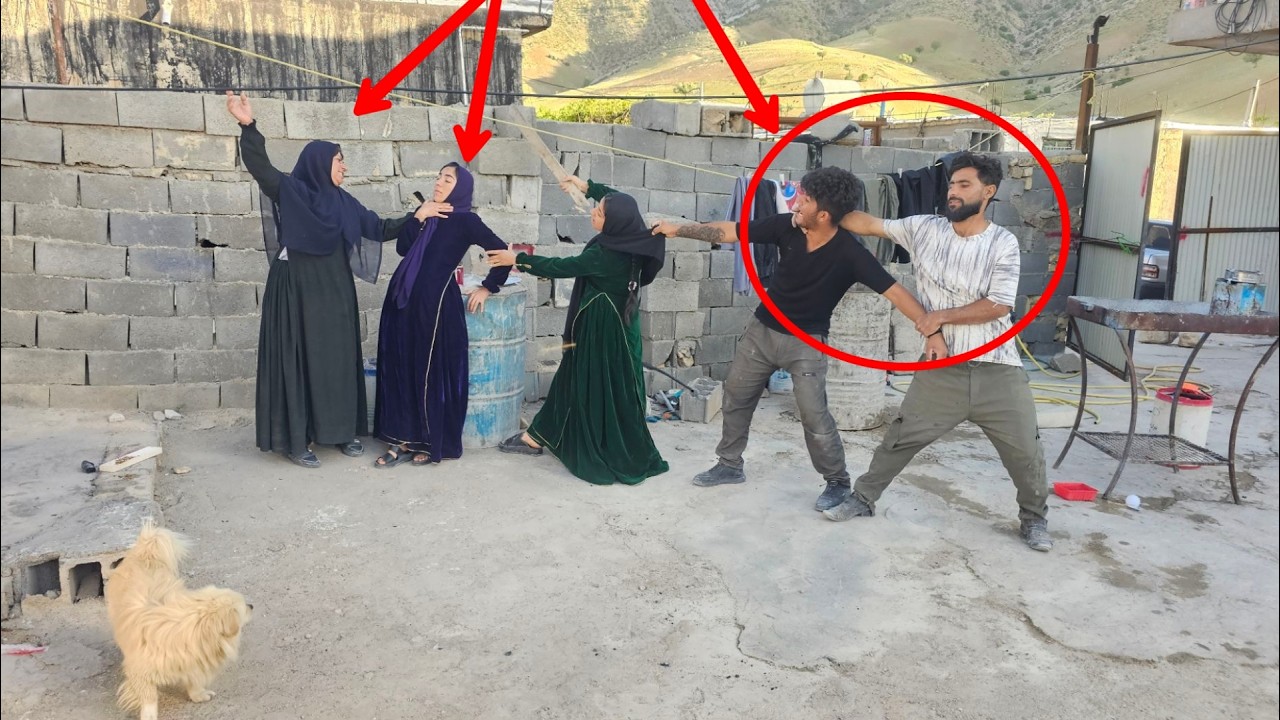 Pari and Leila's call to the police to get Mahan out of the house: Bitter Etaf