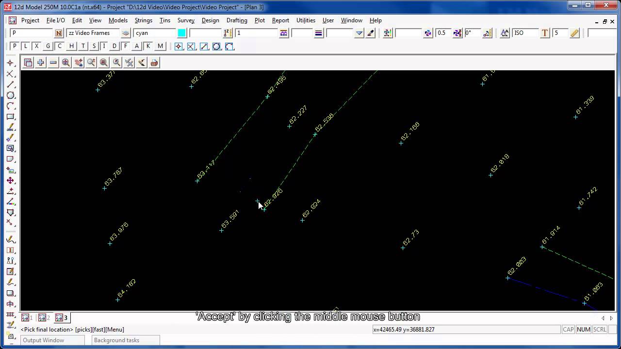 12d Model CAD - Vertex move 3d