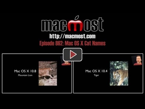 Mac OS X Cat Names (MacMost Now 862)
