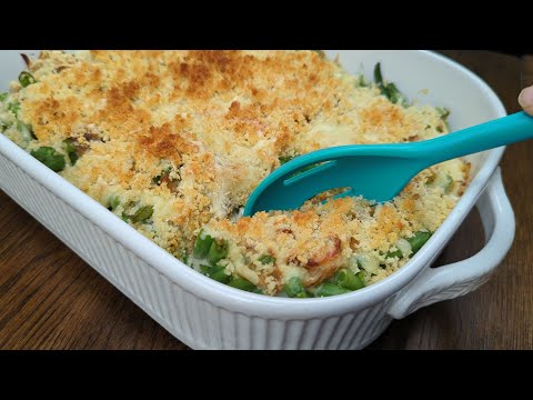 French Onion Green Beans Casserole Recipe | Holiday Dinner | Christmas | Thanksgiving (How to make)