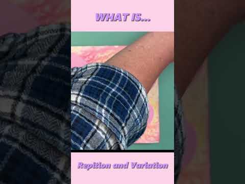 What is Repetition and Variation? Leave a comment for lesson link #middleschoolart #artlesson