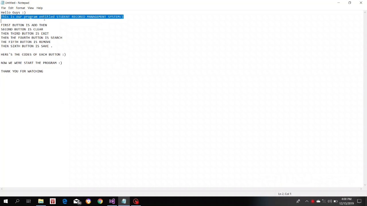 Student Record Management System - Connecting Vb.net to SQL (With Source Code)