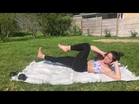 Bicycle Crunch Hold