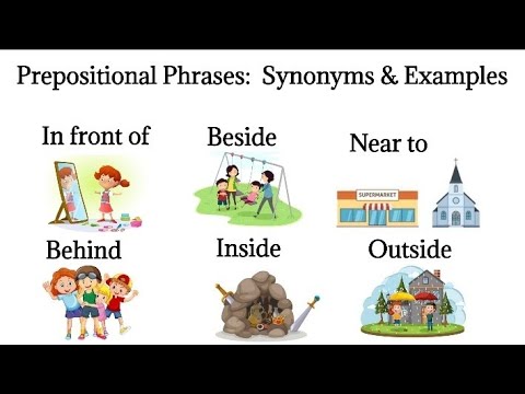 10 Prepositional Phrases With Synonyms & Examples | Prepositional phrase | #prepositionalphrases