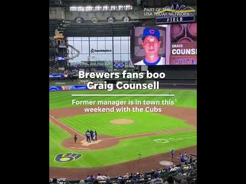 Brewers fans boo Cubs manager Craig Counsell in return to Milwaukee