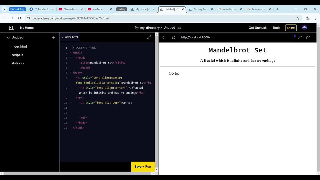 HTML-CSS-JS Workspace | Codecademy Coding