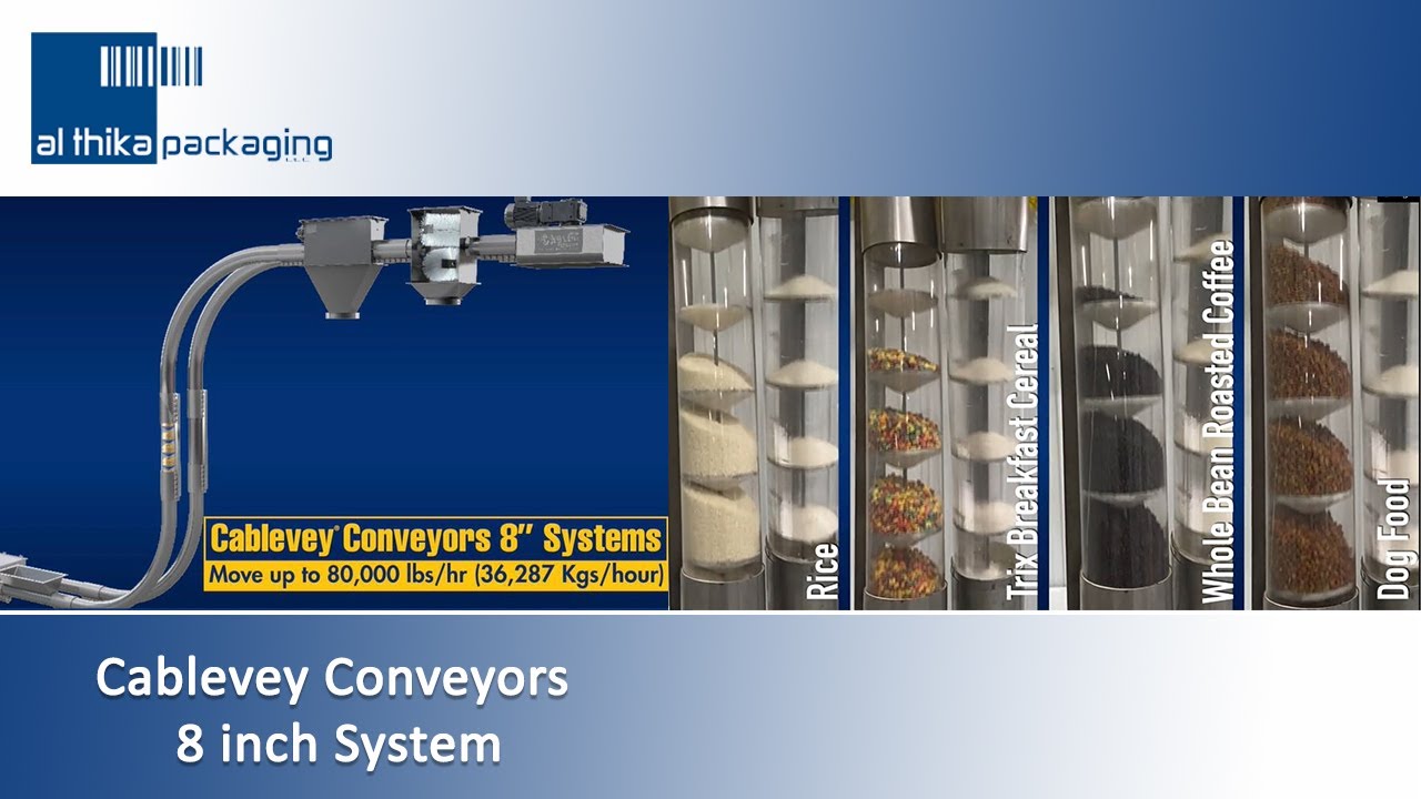 Cablevey Conveyors 8 inch System to move material - Al Thika Packaging Gulf supplier