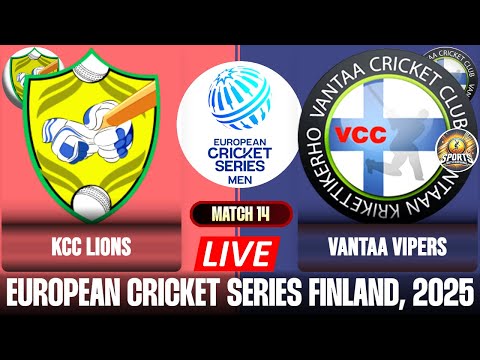 π΄ LIVE: KCC Lions π Vantaa Vipers | European Cricket Series Finland Cricket