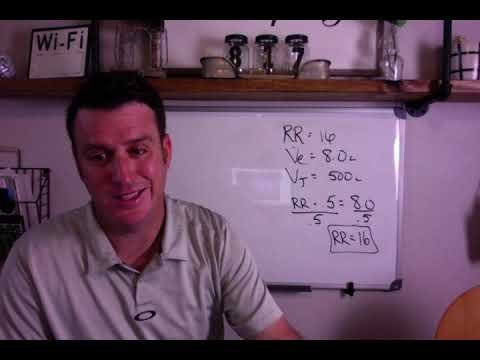 Respiratory Therapy - How to Calculate RR or Tidal Volume from Minute Volume