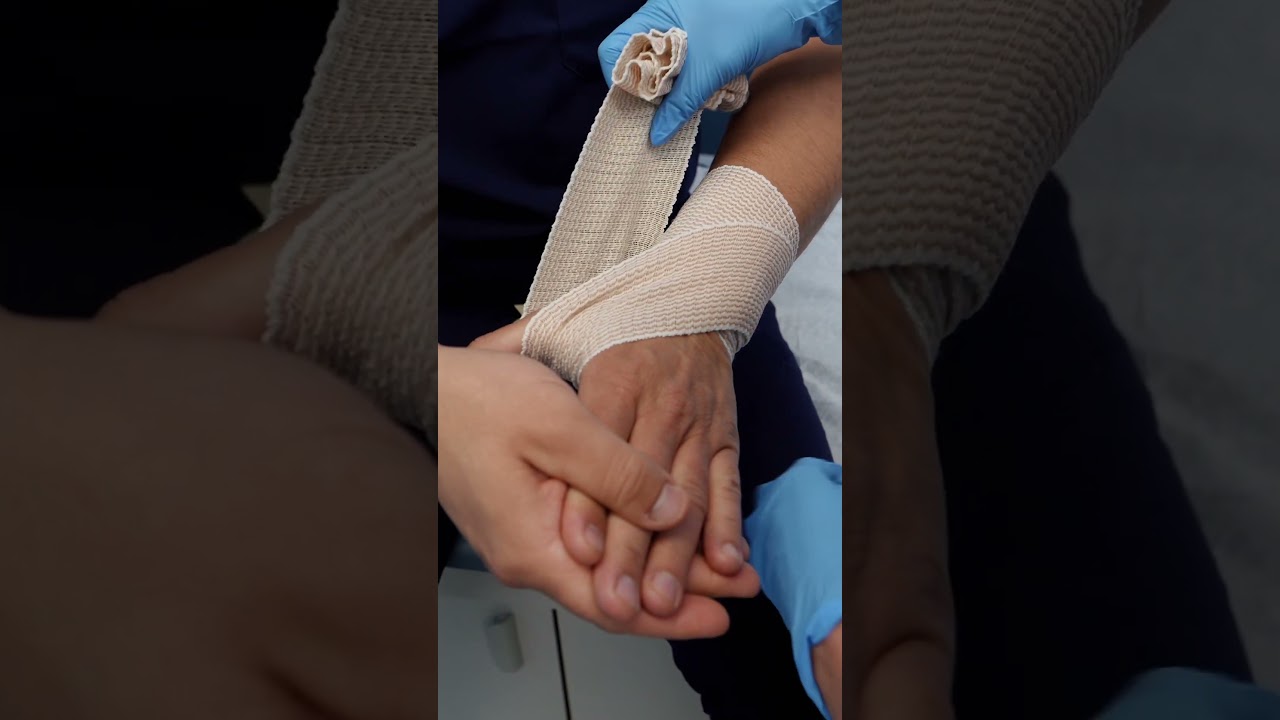 Let's wrap Nurse Mike with an elastic bandage! #nurse #nursing #clinicalskills #healthcare
