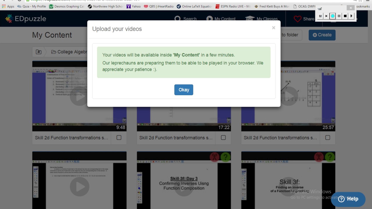 Skill 2d Function transformations solution to problem 12