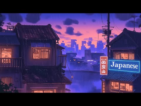 1980s & 90s Lofi Hip Hop Beats 🍭 Retro Vibes & Nostalgic Japanese Town Ambience 🌆 Lofi Rain Playlist