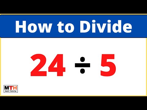 24 divided by 5 (24÷5) | Long Division