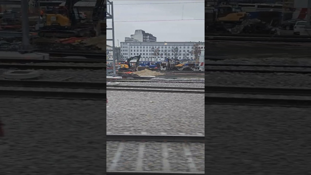 Emonika south side / trainstation construction 23.1.2026 (from a train) - Ljubljana