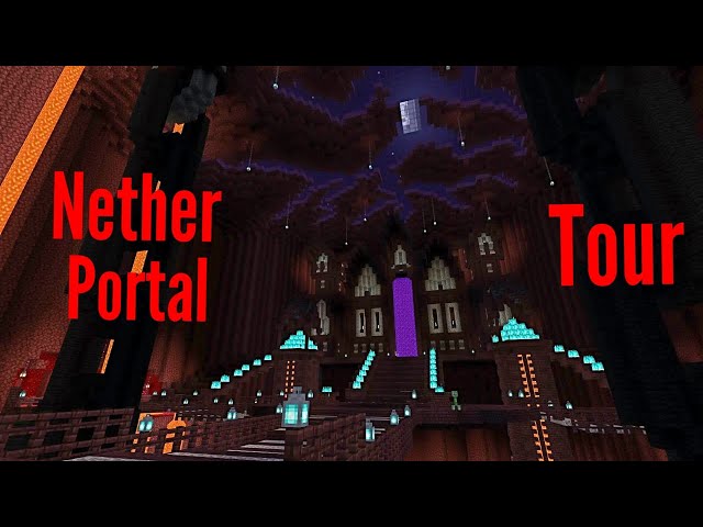 Underground Nether Portal Room (Survival) Minecraft Map