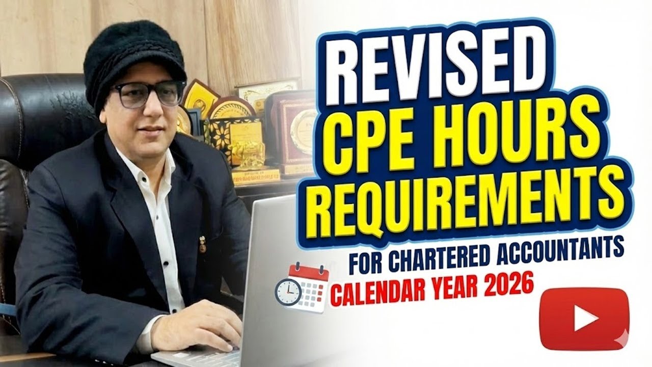CPE Hours Requirements (Revised) for Chartered Accountants for the Calendar Year 2026 - ICAI