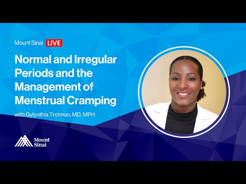Normal and Irregular Periods and the Management of Menstrual Cramping
