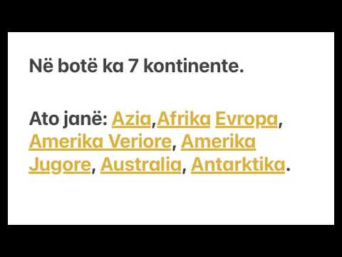 Sa kontinente i ka Toka ?
