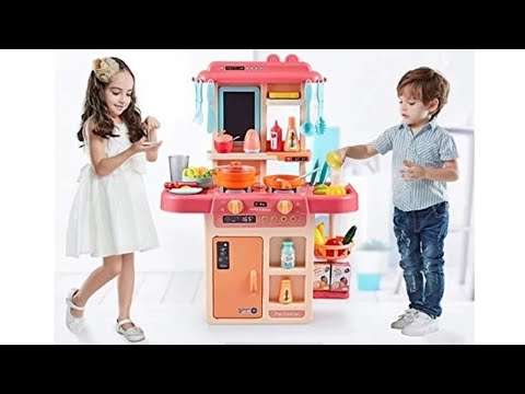 Kitchen Toys Set - Kitchen Set for Kids Girl 42-Piece Kitchen Set ...