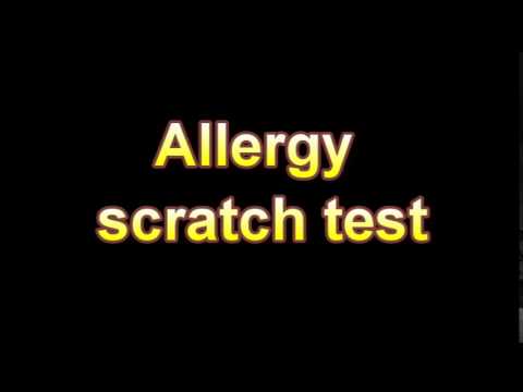 What Is The Definition Of Allergy scratch test (Medical Dictionary Online)