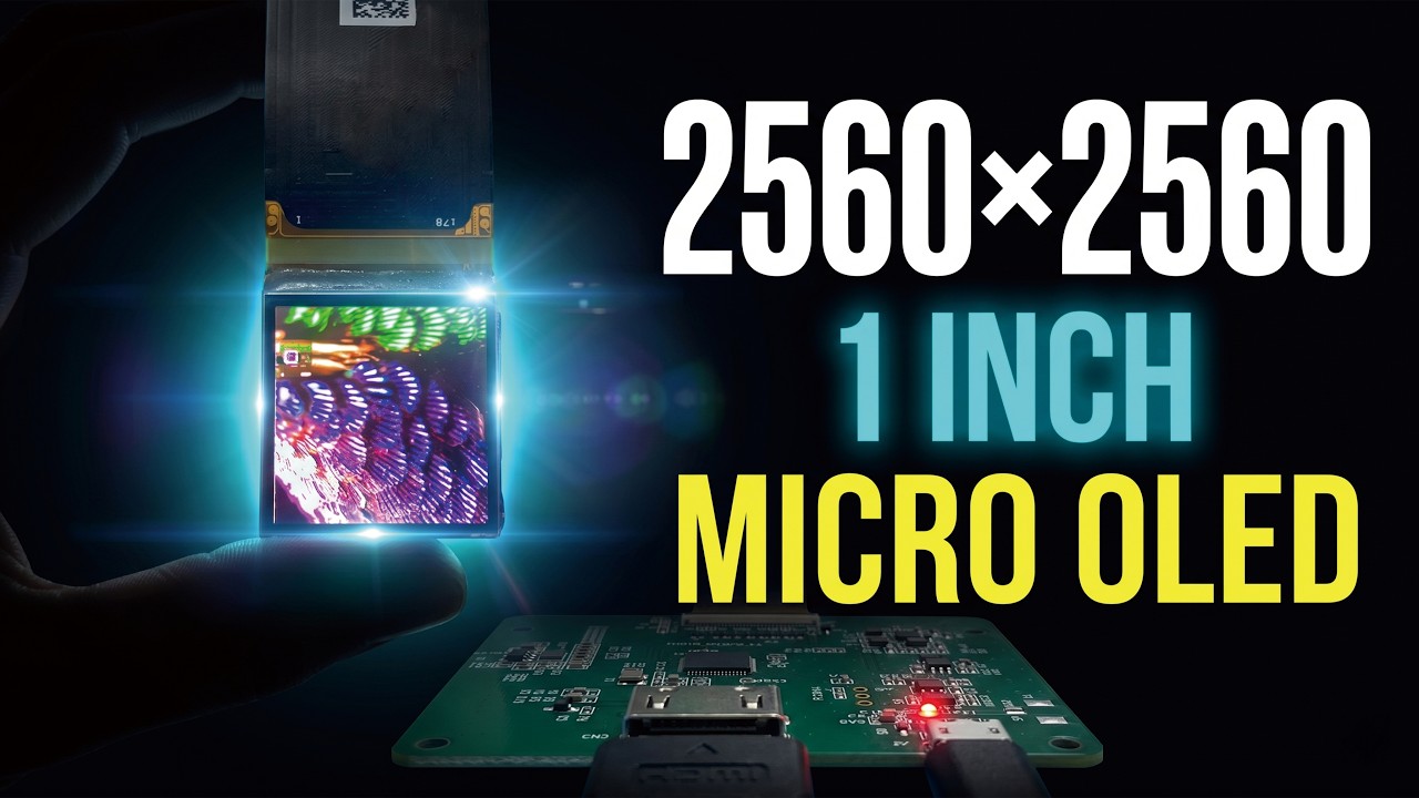 1-Inch Micro OLED Display with 2560×2560 Resolution | HDMI Driver Board for AR/VR & EVF Projects