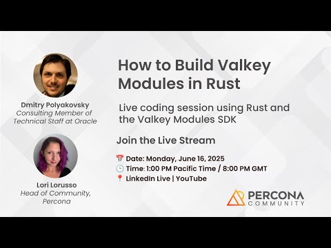 How to Build Valkey Modules in Rust – Live Stream & Demo