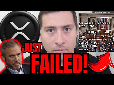 JUST IN XRP FAILED VOTE NEWS!