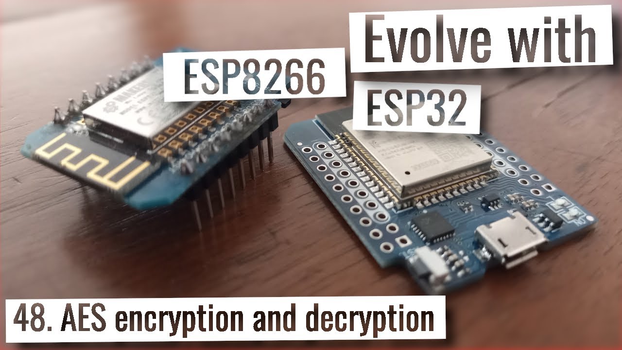 ESP32 & ESP8266 - AES encryption and decryption