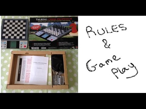 Electronic Talking Chess Professor Board Game Rules Set Up Instructions & Game Play