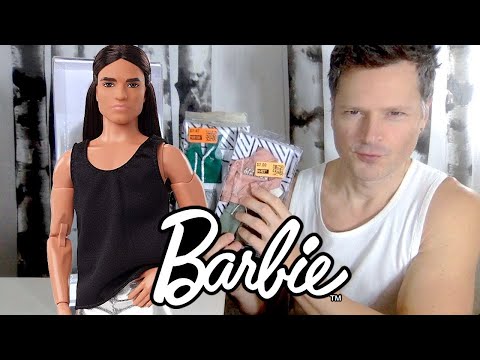 BARBIE SIGNATURE LOOKS MODEL 9 KEN DOLL UNBOXING REVIEW COMPARISON REDRESS HCB79