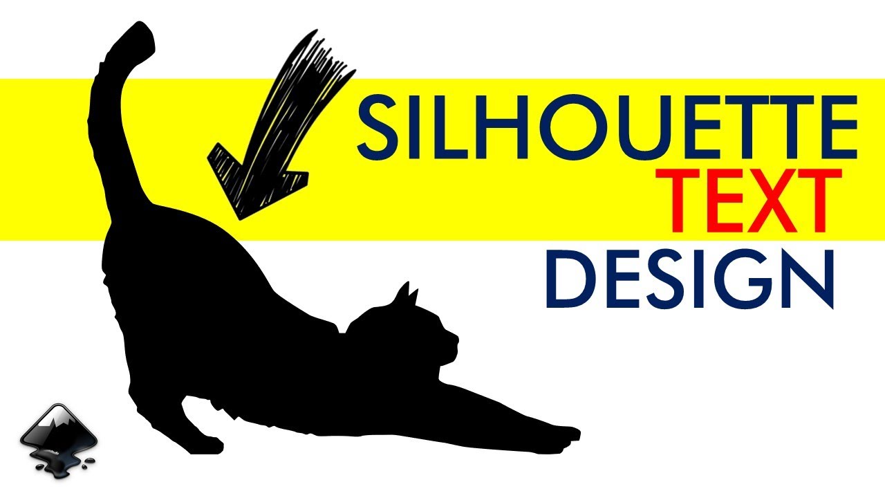 INKSCAPE Create a Silhouette Text Design - Free Vector Technique