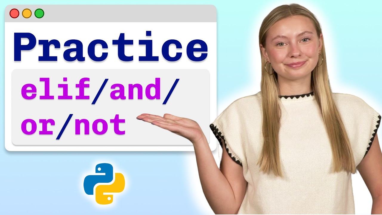[Practice Problems] Python Elif and Logical Expressions - Visually Explained