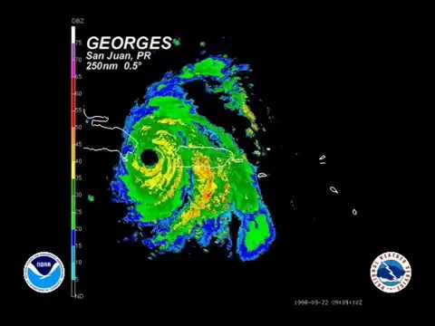 1998 Georges - San Juan, PR WSR-88D Radar Animation