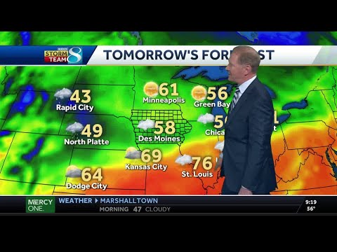 Rain returns late with showers likely Tuesday