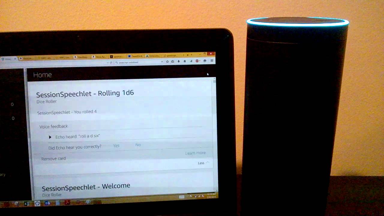 Amazon Echo Dice Roller App Prototype