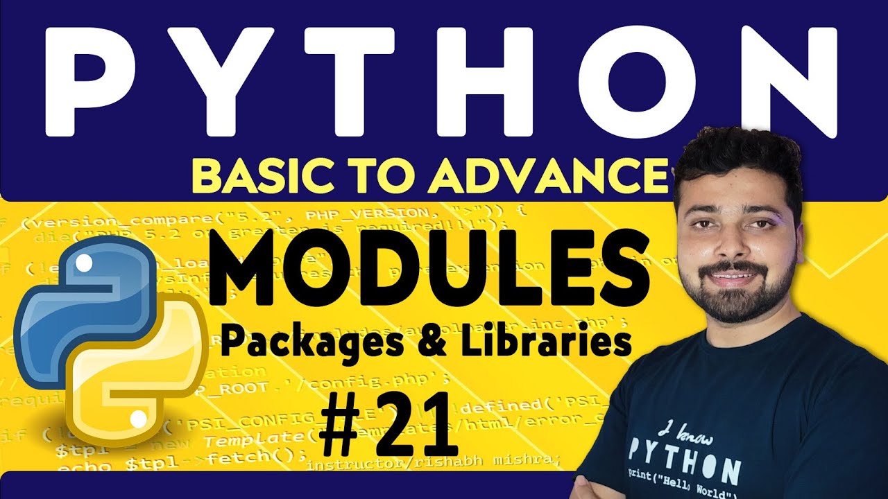 Modules in Python | Packages & Libraries | Python Tutorial in Hindi 21