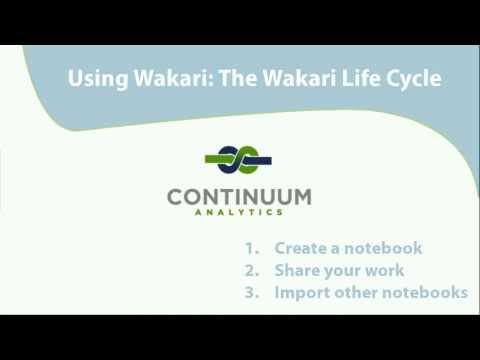 Using Wakari: The Wakari Life Cycle