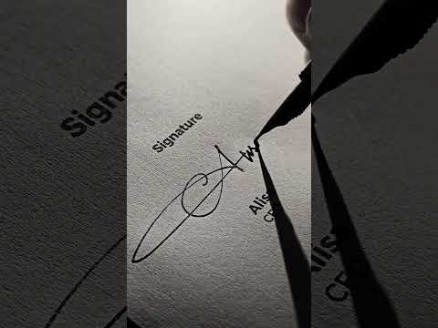 How To Design Your Own Amazing Signature | Name: Alisa