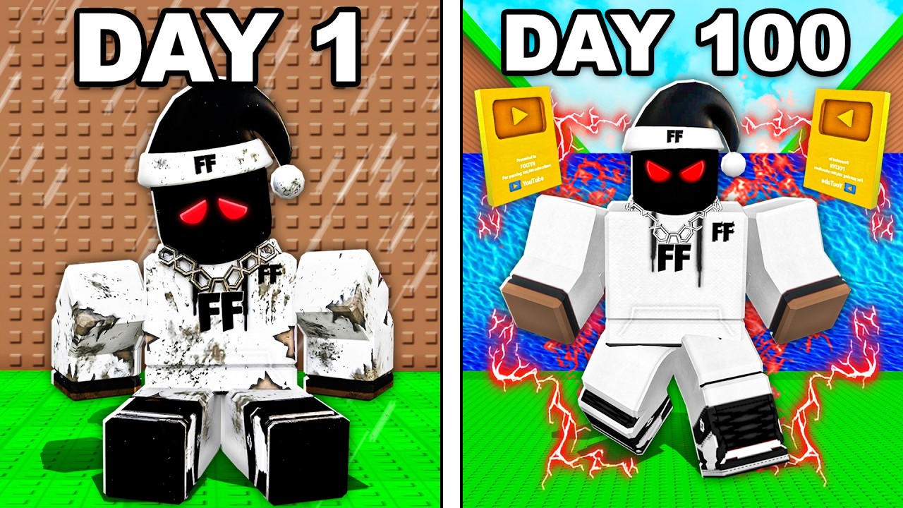 I Survived 100 Days As A YOUTUBER in Escape Tsunami...