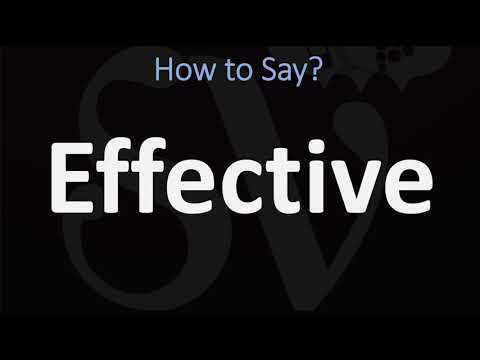 How to Pronounce Effective? (CORRECTLY)