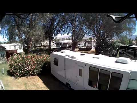 Pam and Dave drone Indian Waters RV Resort, Palm Springs, CA