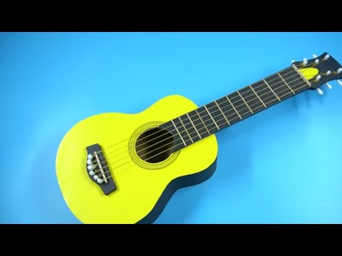 How to Make a Guitar at Home | Easy DIY Musical Instrument Craft | @pushpaarts&craft)