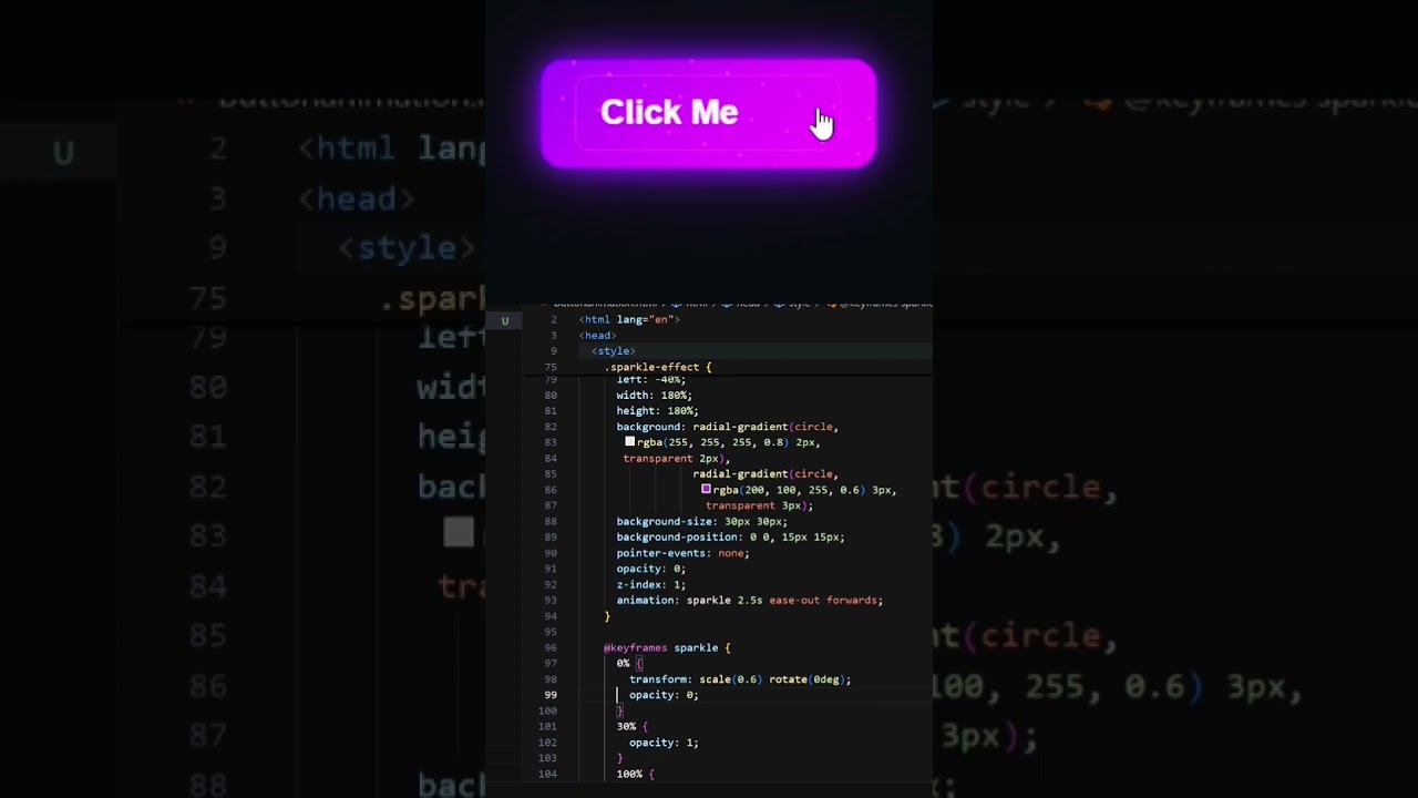 Glowing Button with Spiral Animation using HTML & CSS | Framer Style UI Effect #html #css #animation